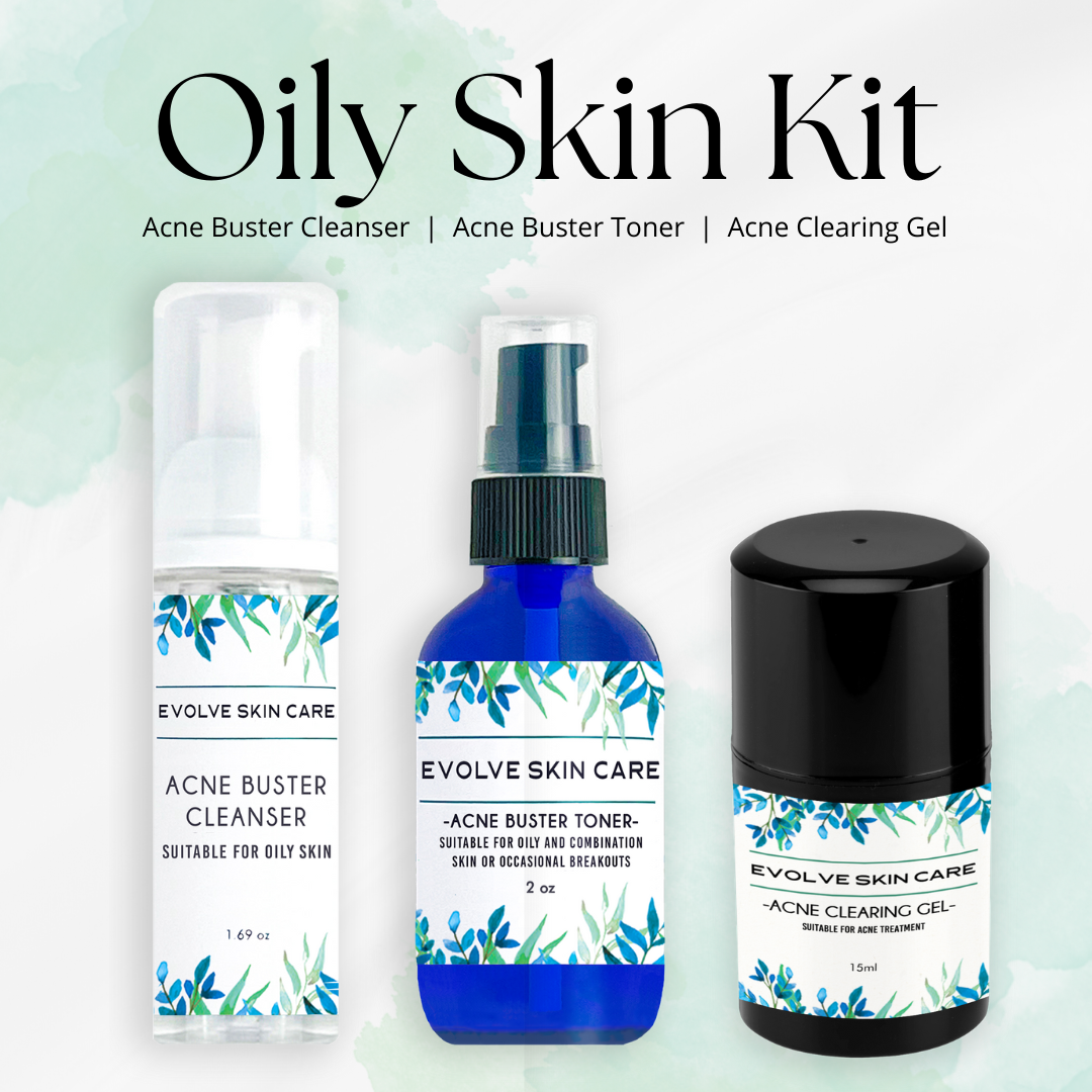 Evolve Skin Care Oily Skin Kit | Natural Ingredients | Quality Facial Care